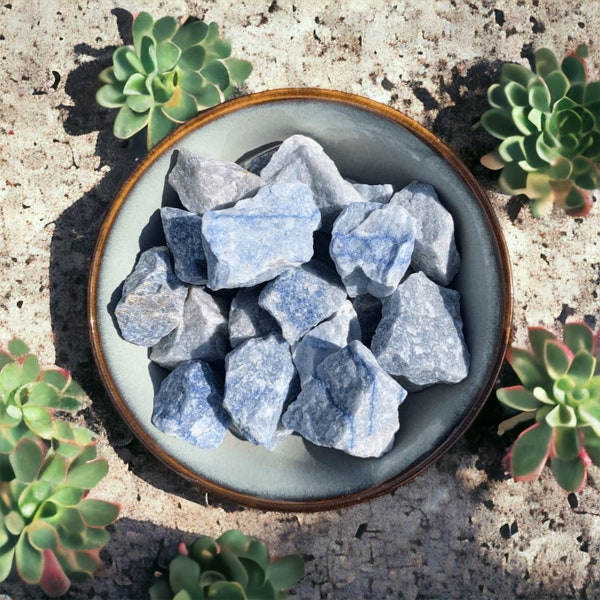 Raw Blue Crystal - Etsy