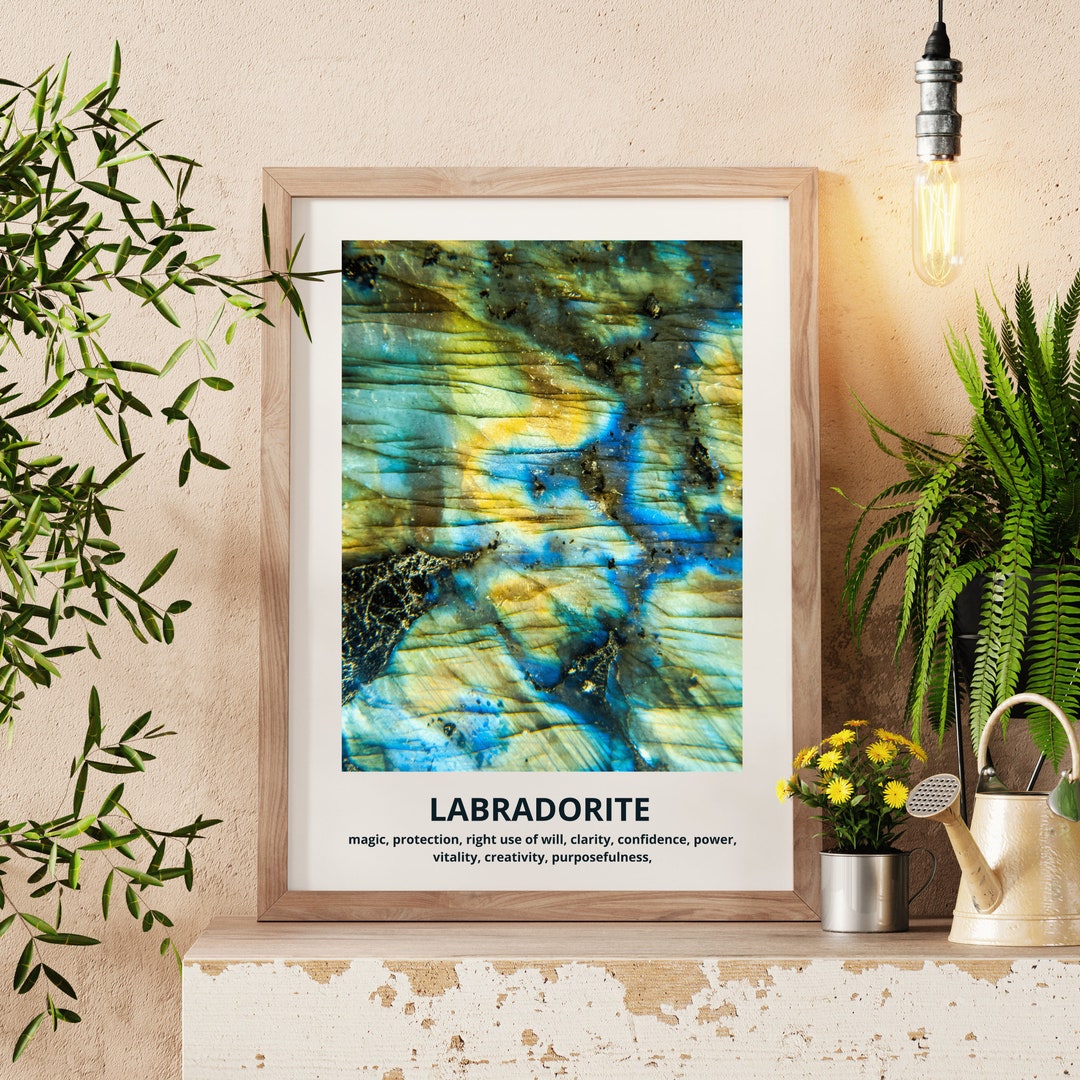 Printable Minerals Closeup Photograph, Crystals Gemstones Art Print ...