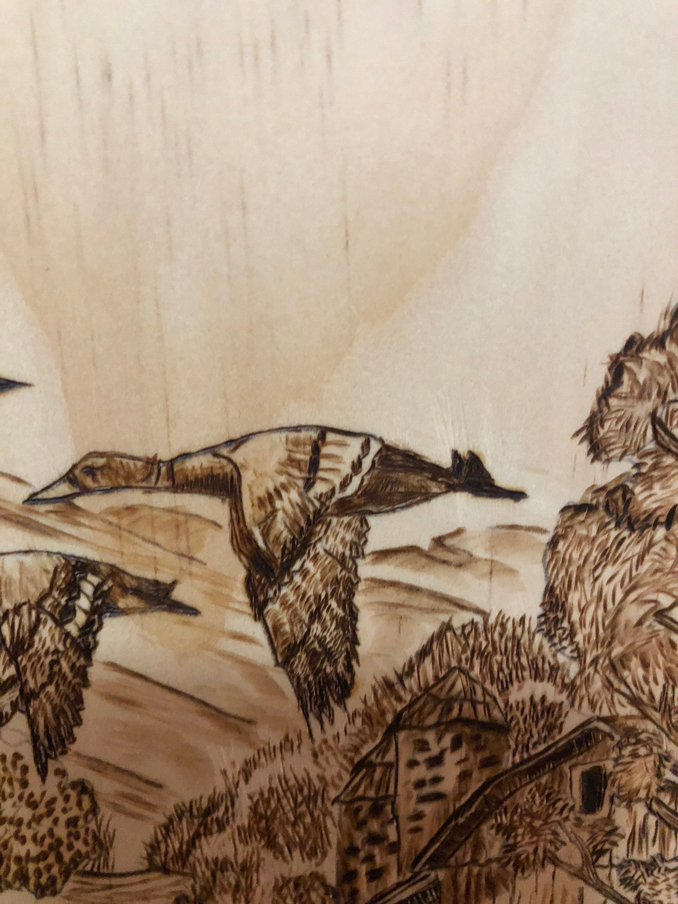 Pyrography Art. Fly Away Home. - Etsy