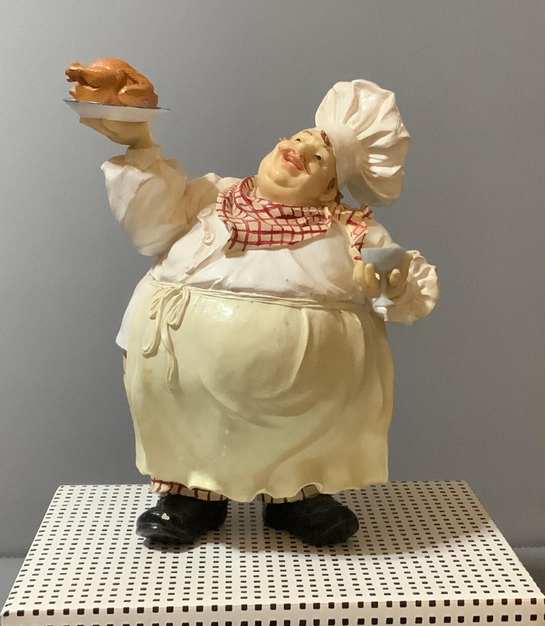 Happy and Fun Chef Statue Kitchen Decor - Etsy