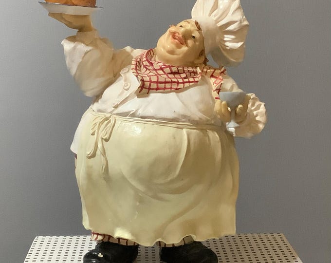 Happy and Fun Chef Statue Kitchen Decor - Etsy