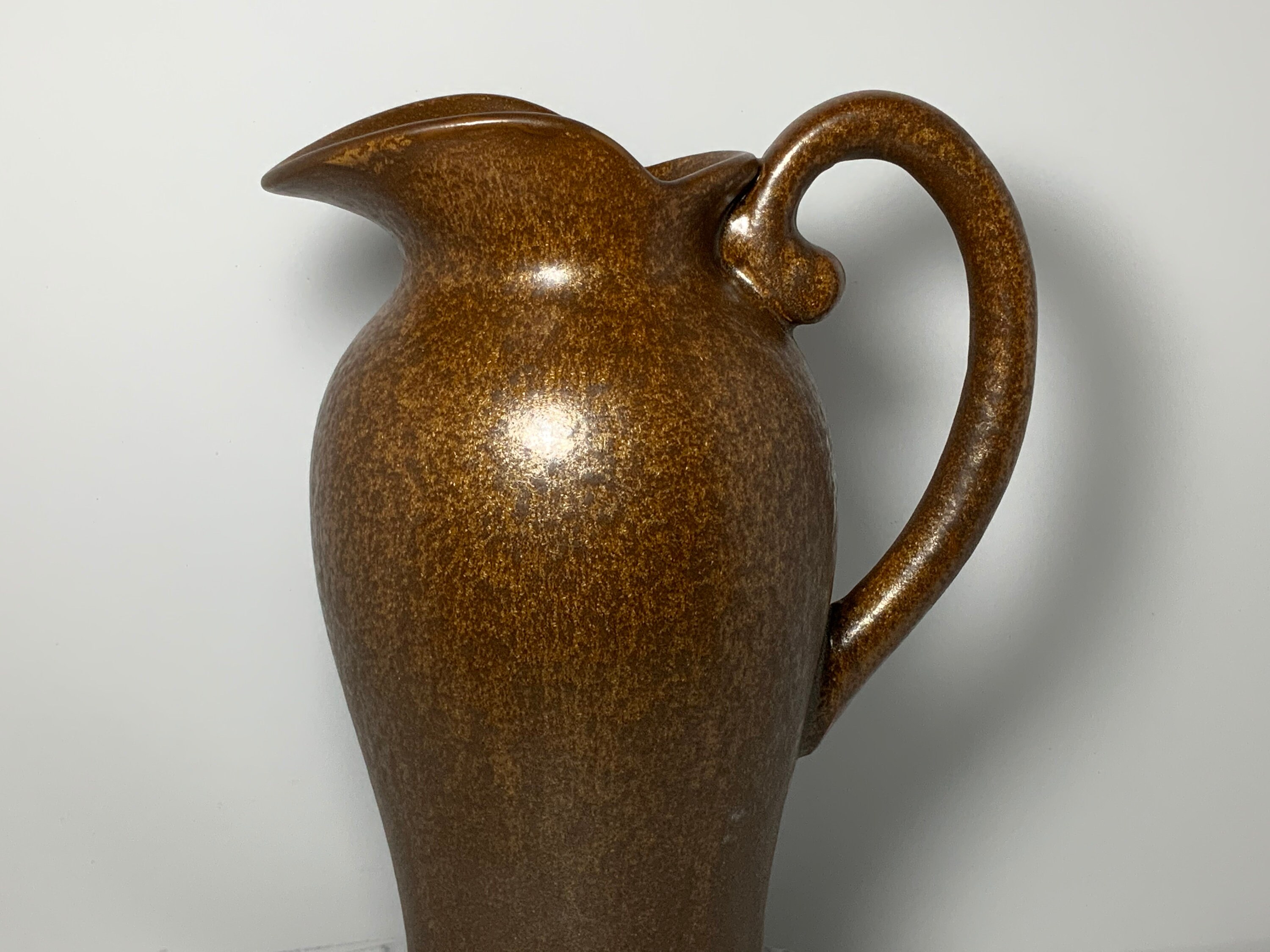 Vintage Hosley Golden Brown Decorative Pottery Pitcher Vase - Etsy