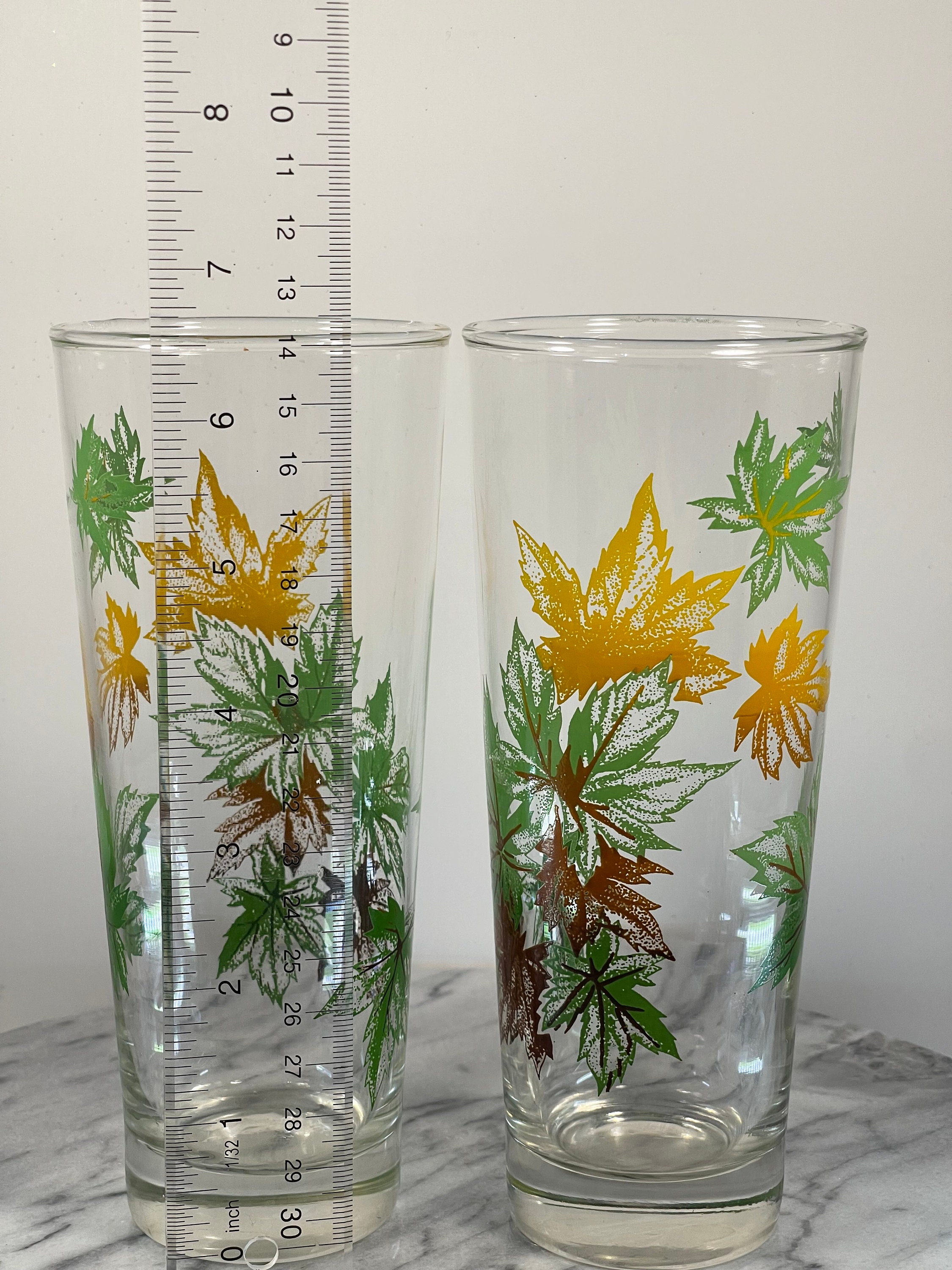 Maple Leaf Vintage Glassware - Etsy