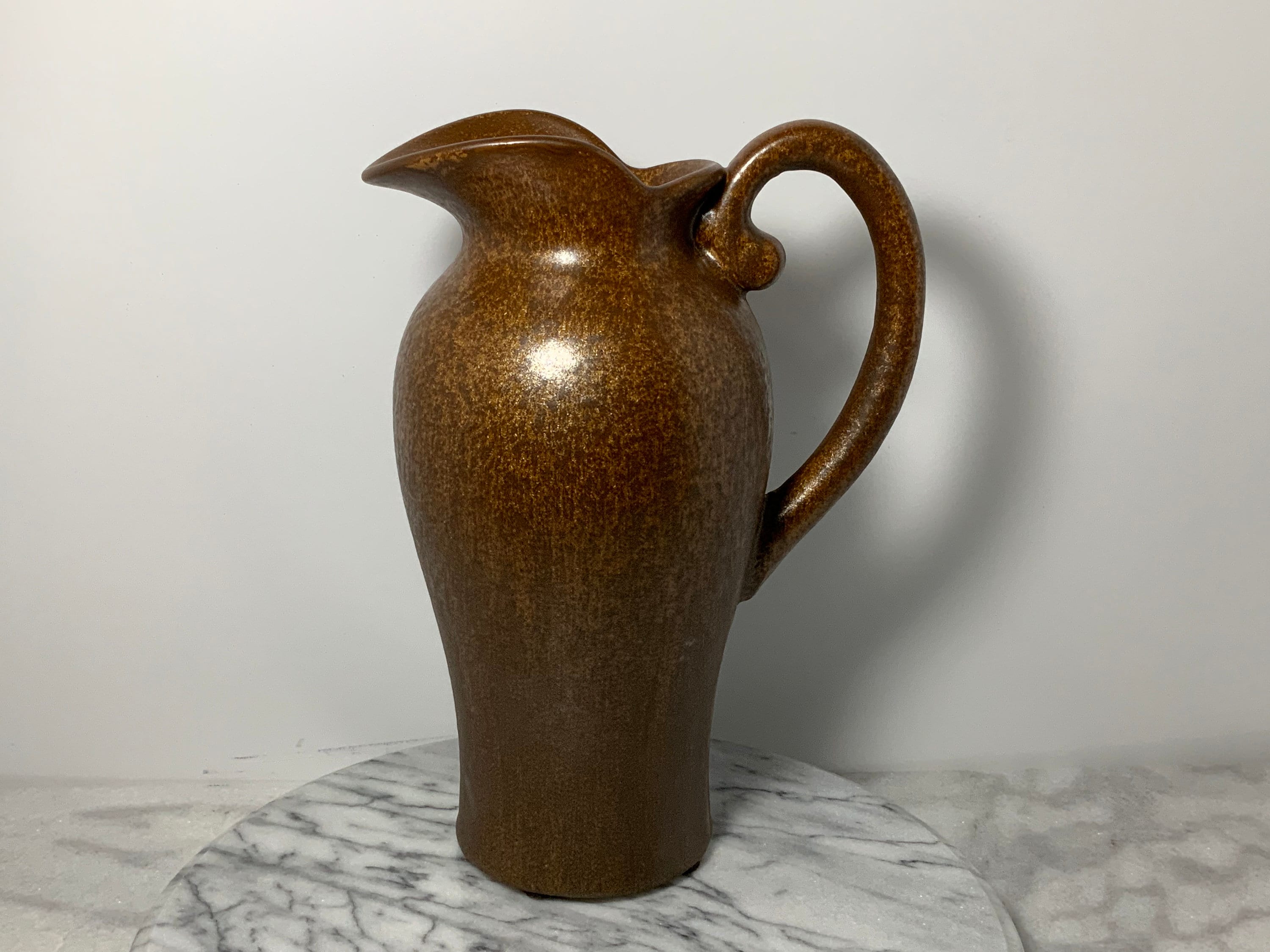 Vintage Hosley Golden Brown Decorative Pottery Pitcher Vase - Etsy