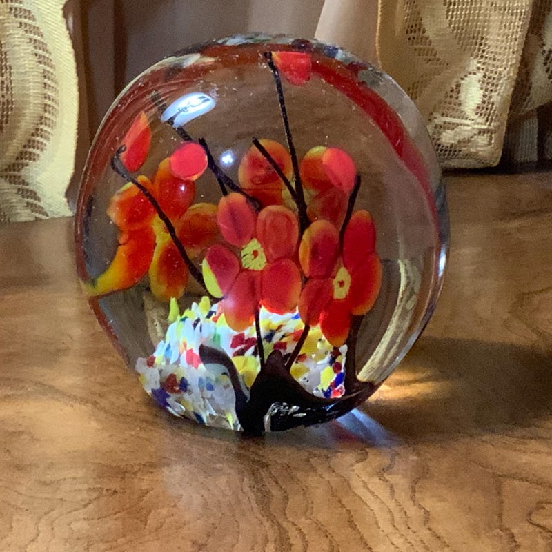 Flower Paperweight - Etsy