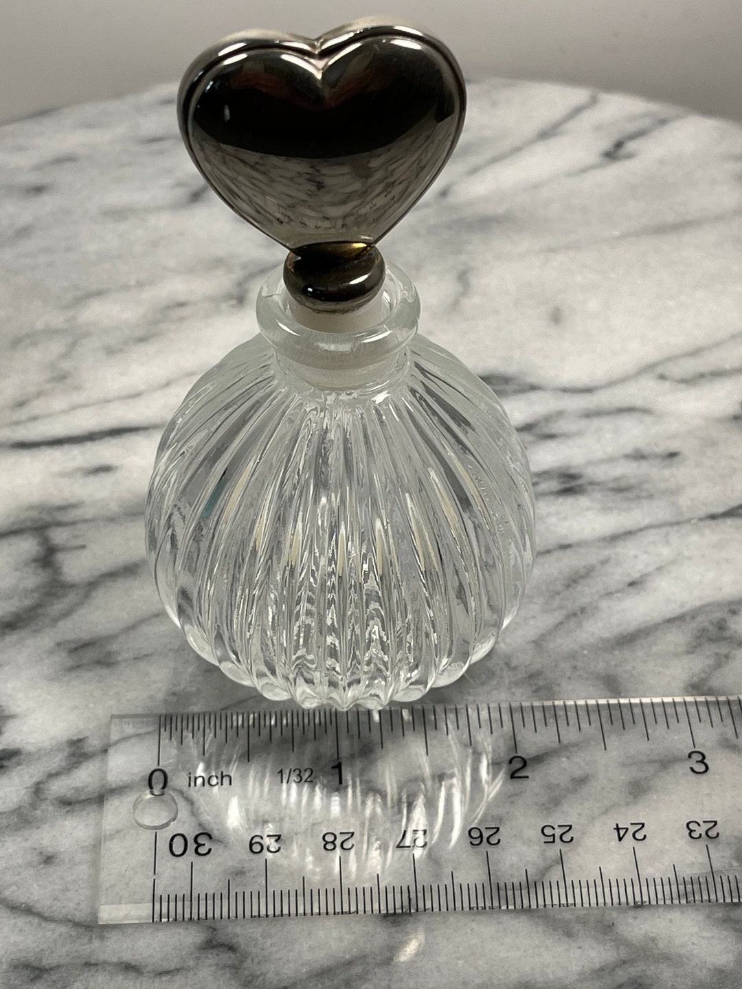 Perfume Bottle With Heart Topper - Etsy