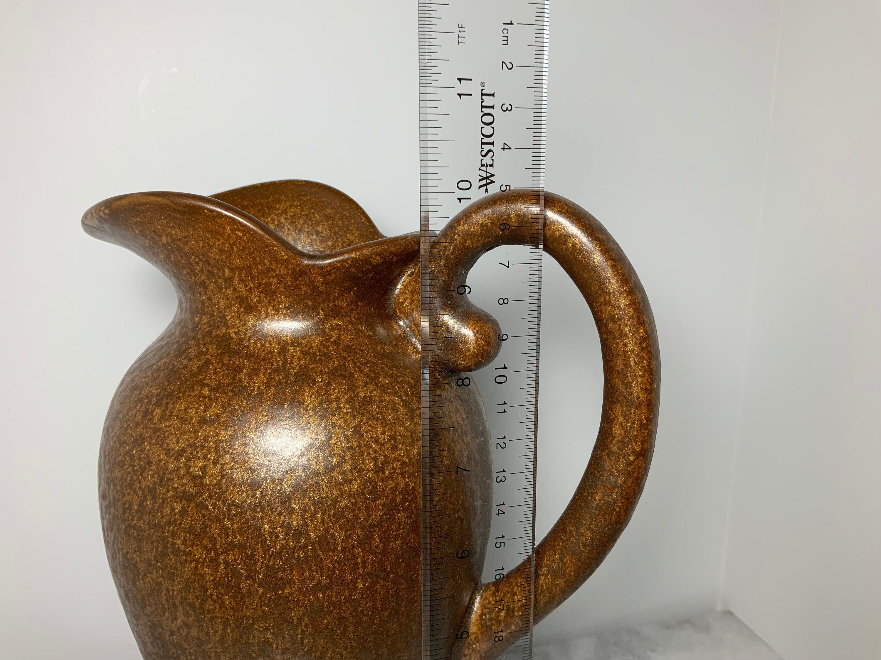 Vintage Hosley Golden Brown Decorative Pottery Pitcher Vase - Etsy