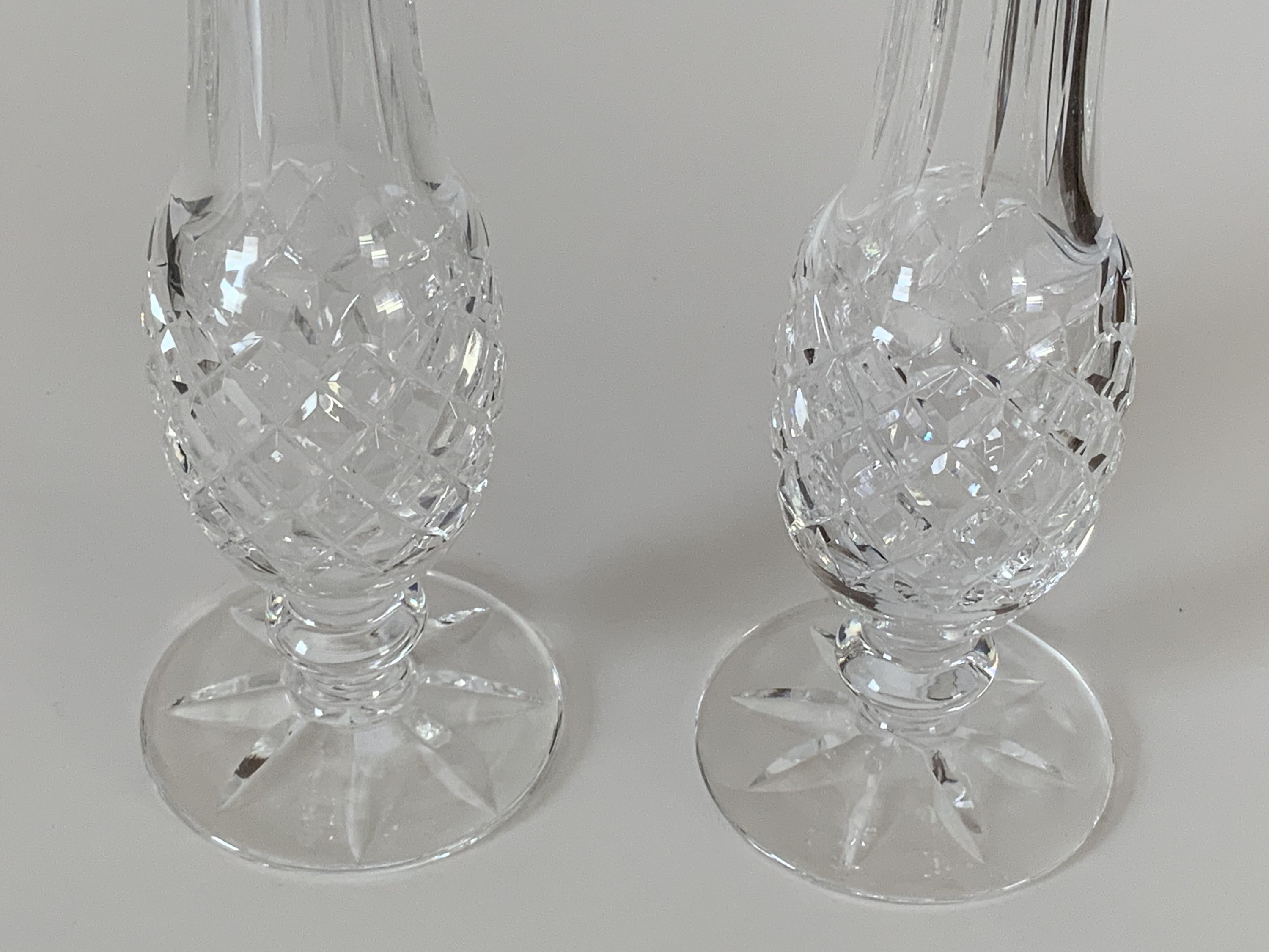 Elegant Glass Bud Vases Set of Two - Etsy