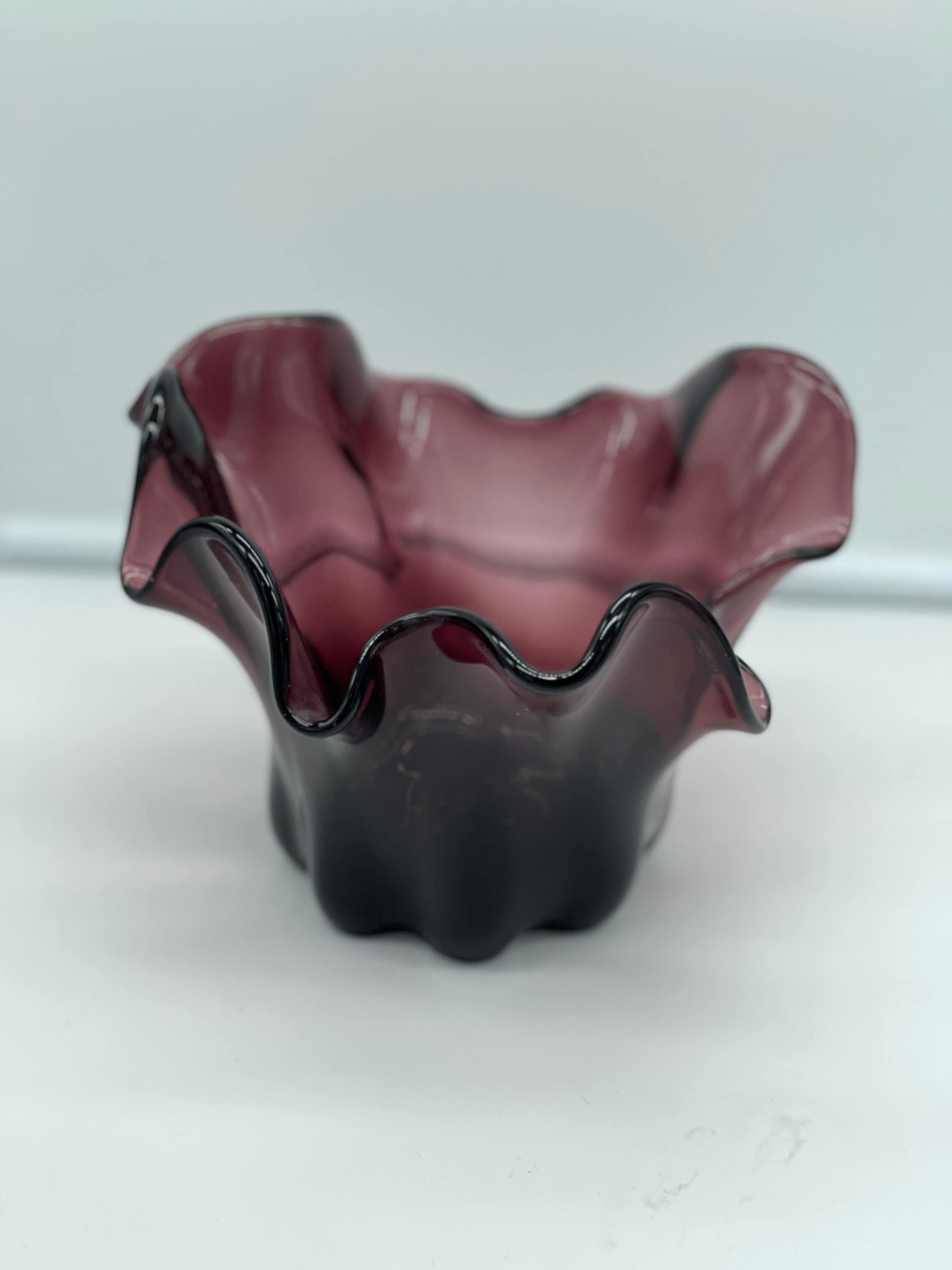 Beautiful Purple Art Glass Bowl - Etsy