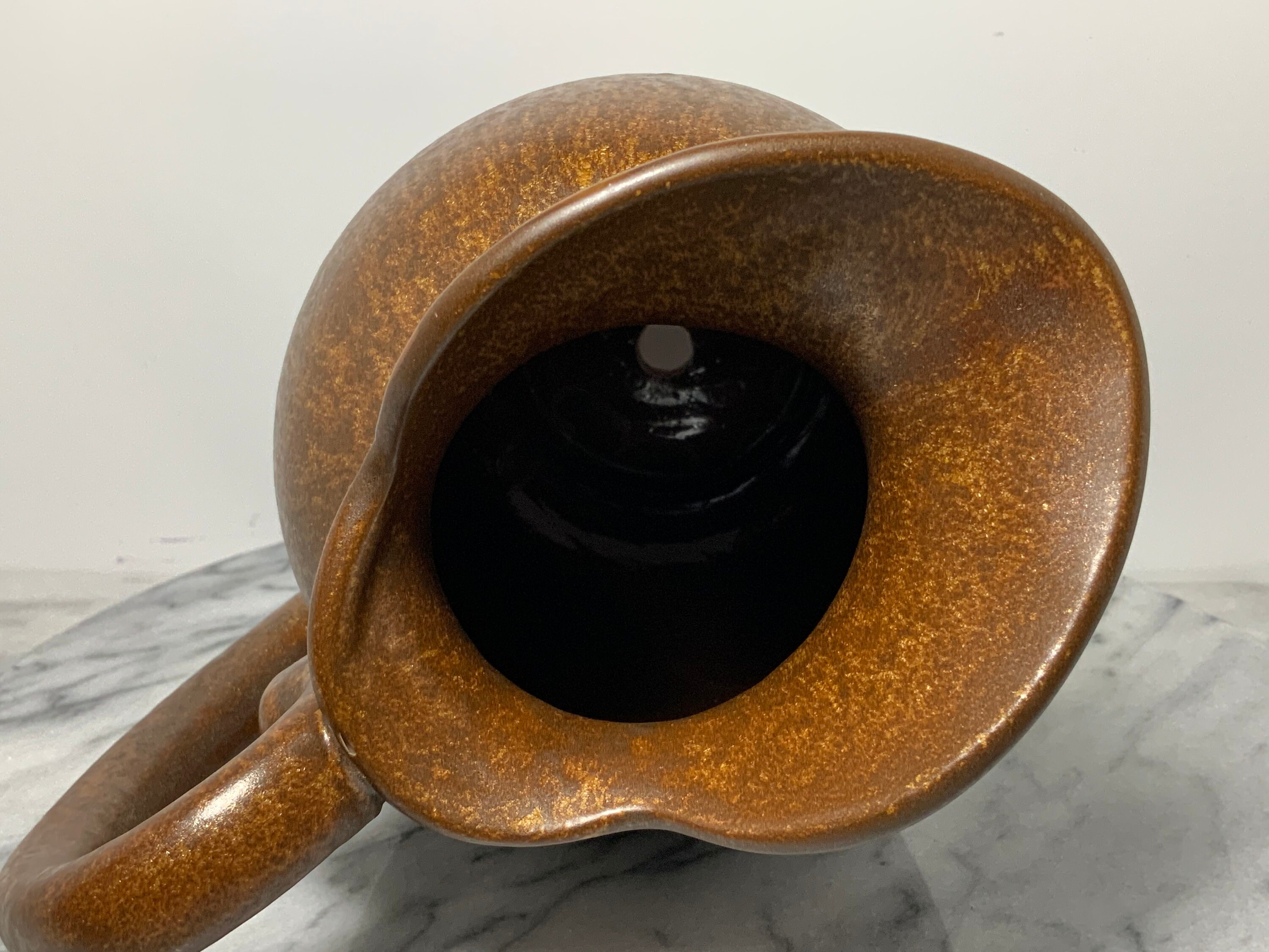 Vintage Hosley Golden Brown Decorative Pottery Pitcher Vase - Etsy