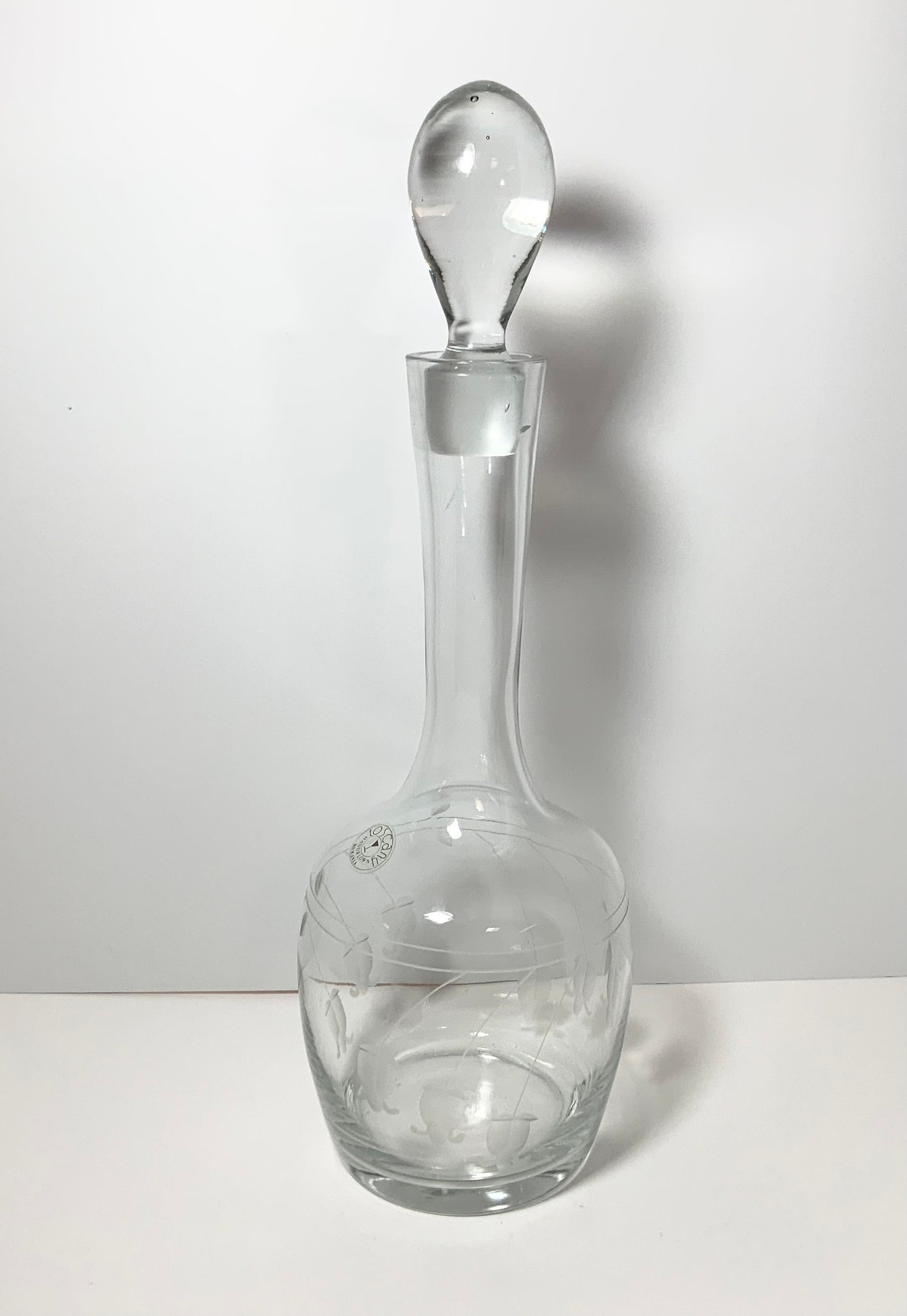 Toscany Hand Blown Glass Romania Glass Decanter Water Juice Wine - Etsy
