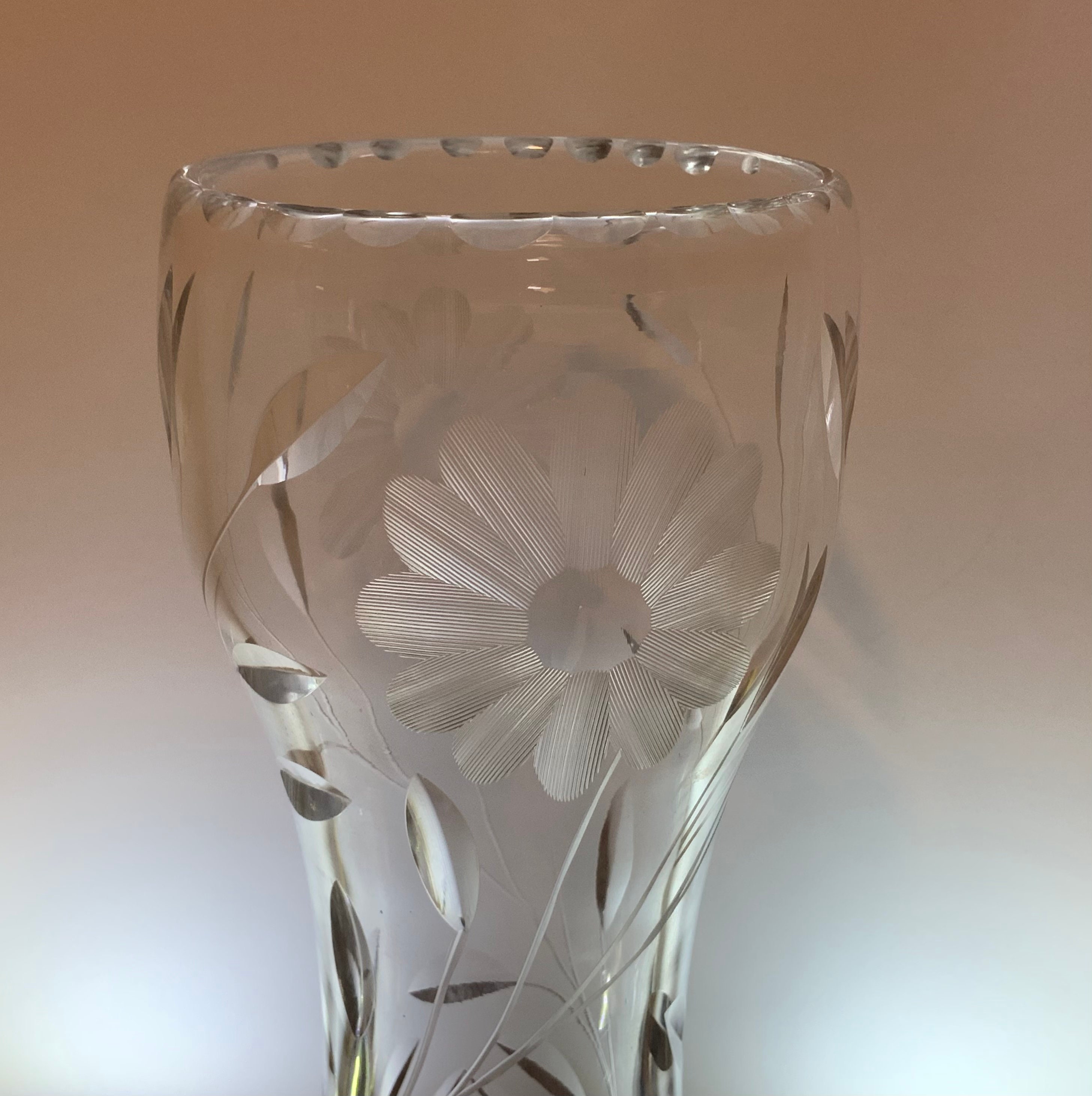 Gundy Clapperton Antique Canadian Cut Glass Vase Elegant Accent - Etsy