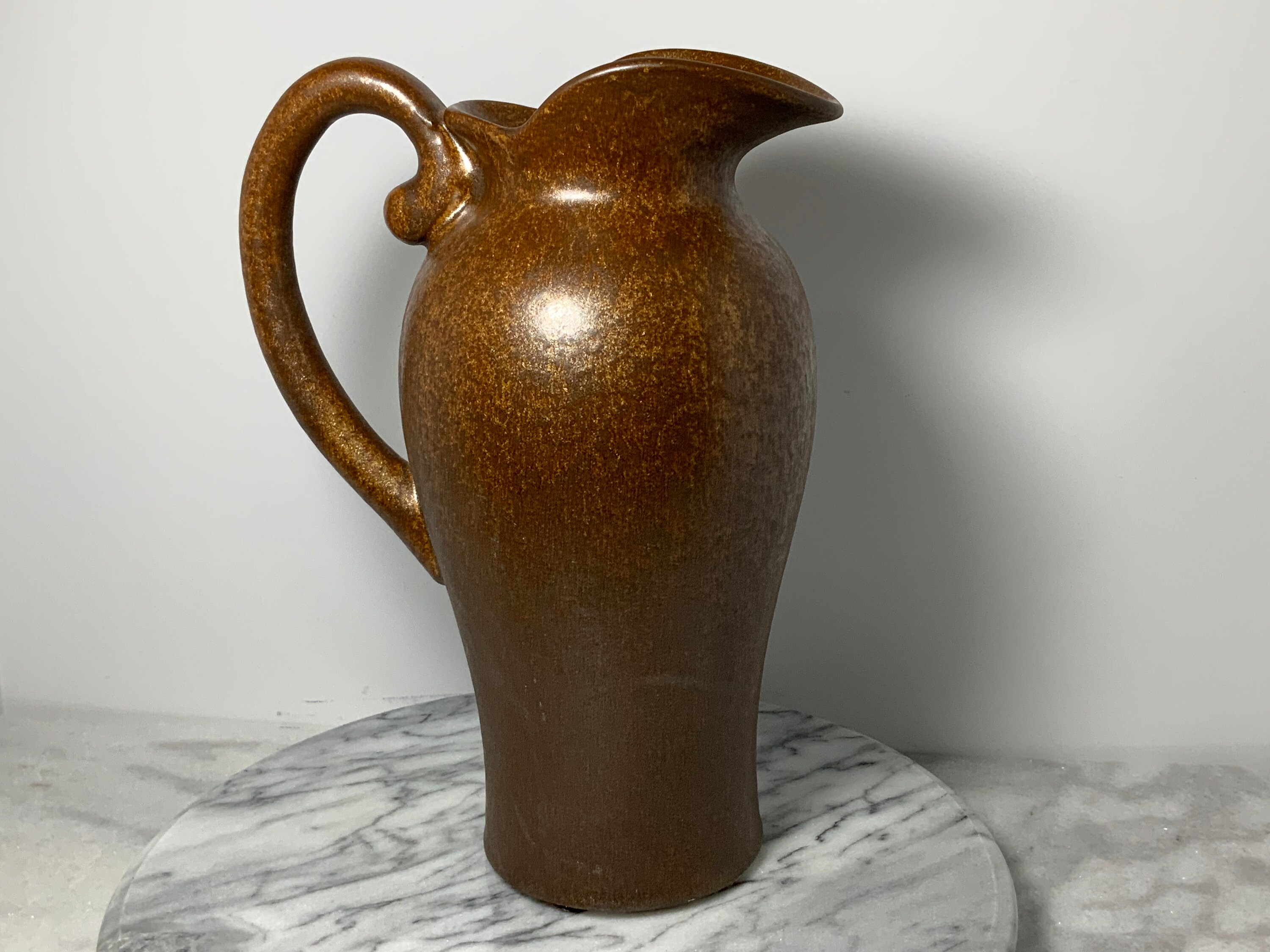 Vintage Hosley Golden Brown Decorative Pottery Pitcher Vase - Etsy