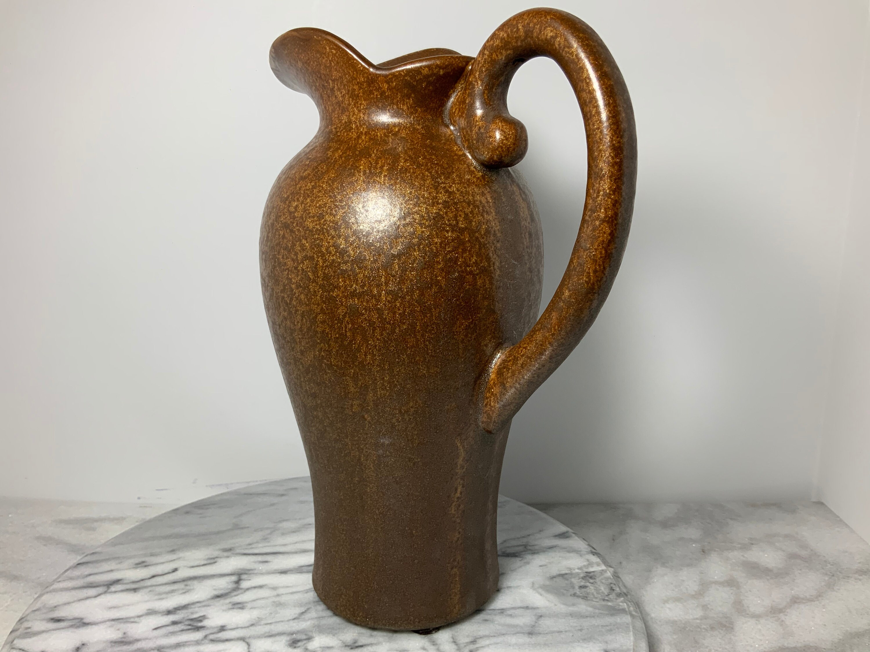 Vintage Hosley Golden Brown Decorative Pottery Pitcher Vase - Etsy