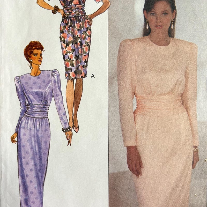 1980s Dress Pattern - Etsy