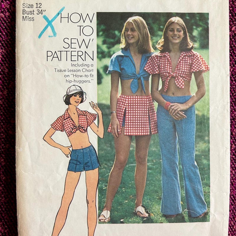 Vintage Midriff Top - Etsy