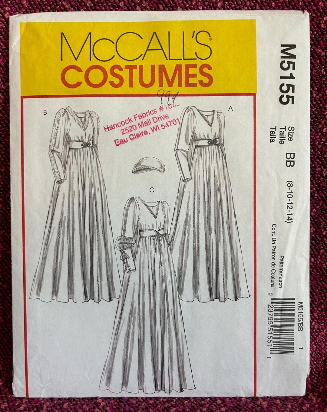 Renaissance Medieval Dresses and Cap Sizes 8-10-12-14 Bust 31.5-32.5-34 ...