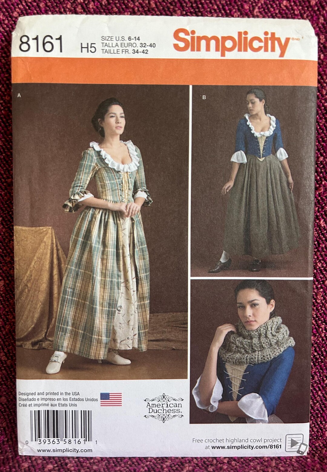 18th Century Neoclassical Dress and Bodice Sizes 6 to 14 Bust 30.5 to ...