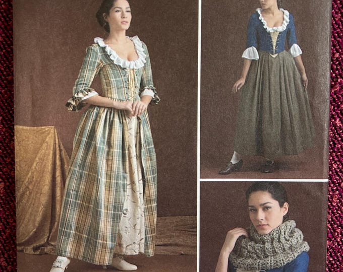 18th Century Neoclassical Dress and Bodice Sizes 6 to 14 Bust 30.5 to ...