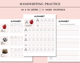 Cute Handwriting Practice - Etsy