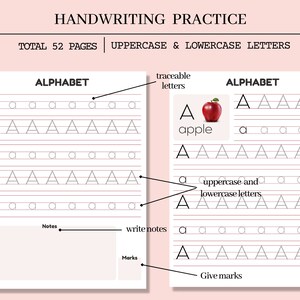 Handwriting Practice Sheets, Printable Neat and Cute Traceable ...