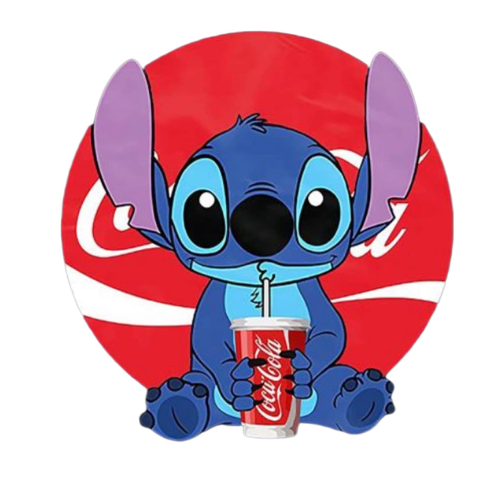 BOGO Stitch Drinking Coca Cola Sticker | Etsy