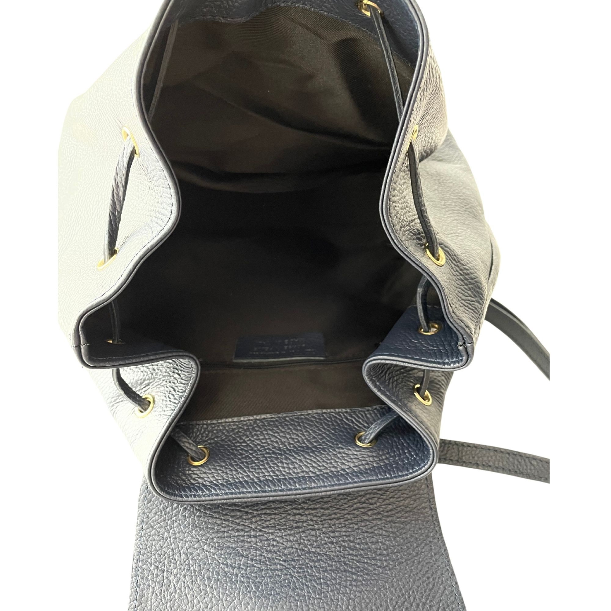 Blue Backpack Leather Backpack Purse Blue Leather Backpack Leather ...