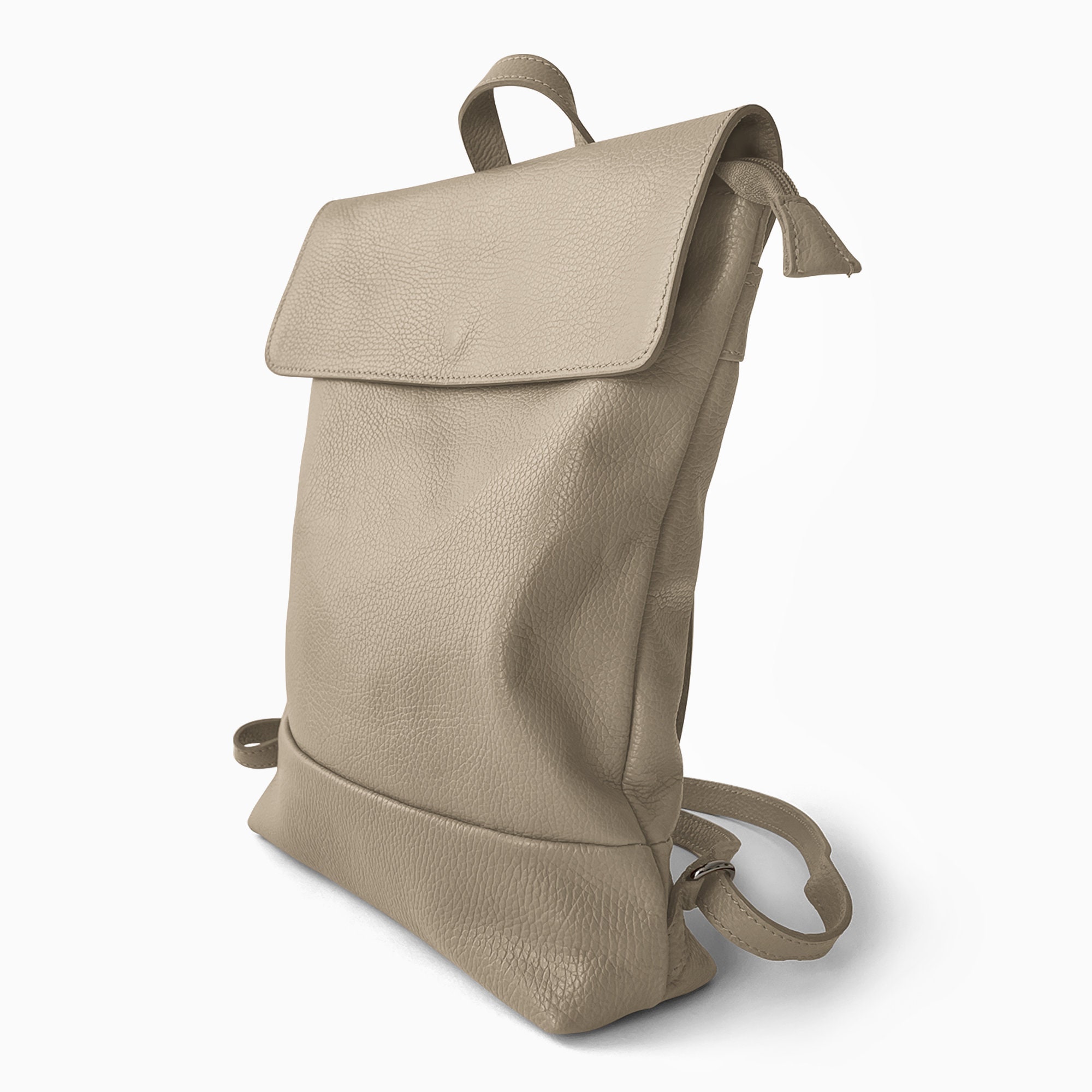 Backpack Women Leather Backpack Beige Backpack Purse Leather Backpack ...