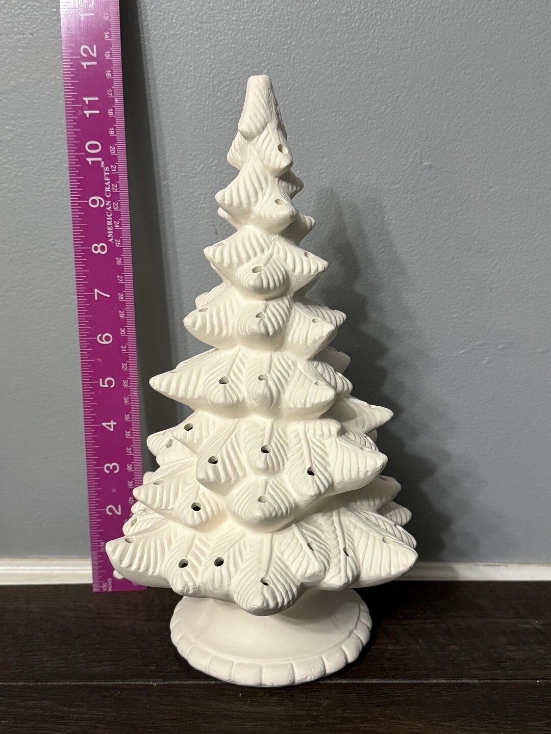 Ready to Paint Christmas Tree With Stand, Ceramic Bisque - Etsy