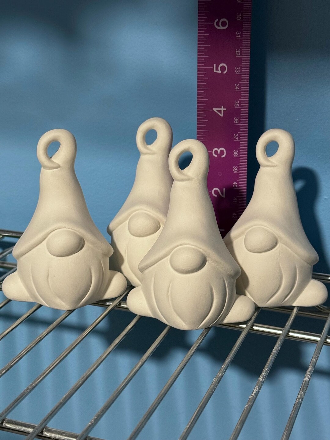 Ready to Paint Gnome Ornament, Ceramic Bisque - Etsy