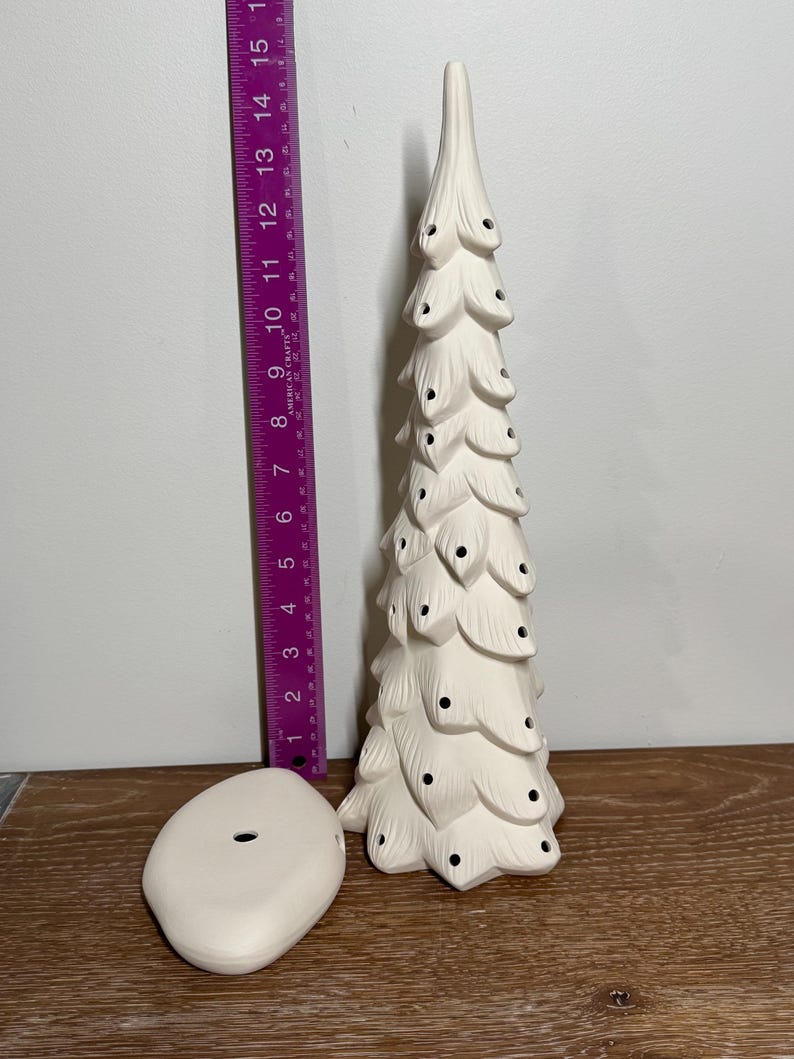 Ready to Paint Tall Wispy Pine Christmas Tree, Ceramic Bisque - Etsy