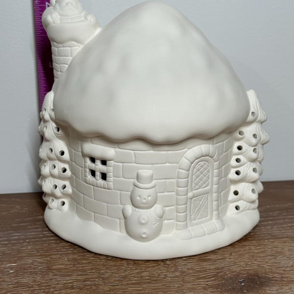 Ready to Paint Ceramic Bisque Christmas House - Etsy