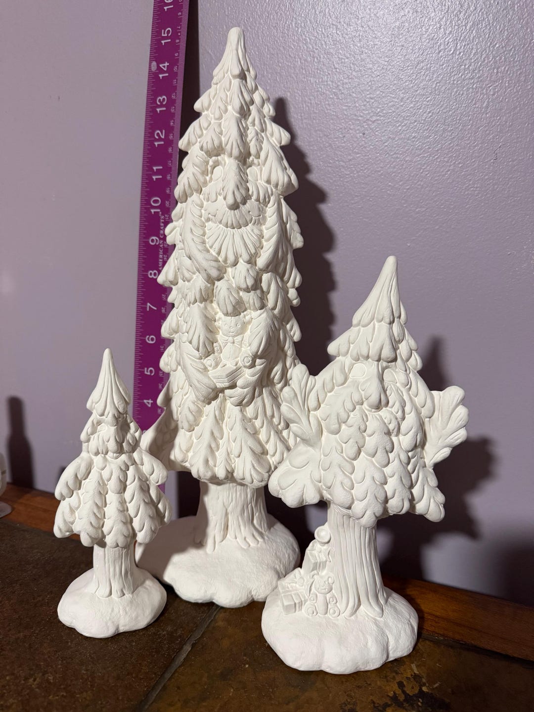 Ready to Paint Happy Trees, Ceramic Bisque - Etsy