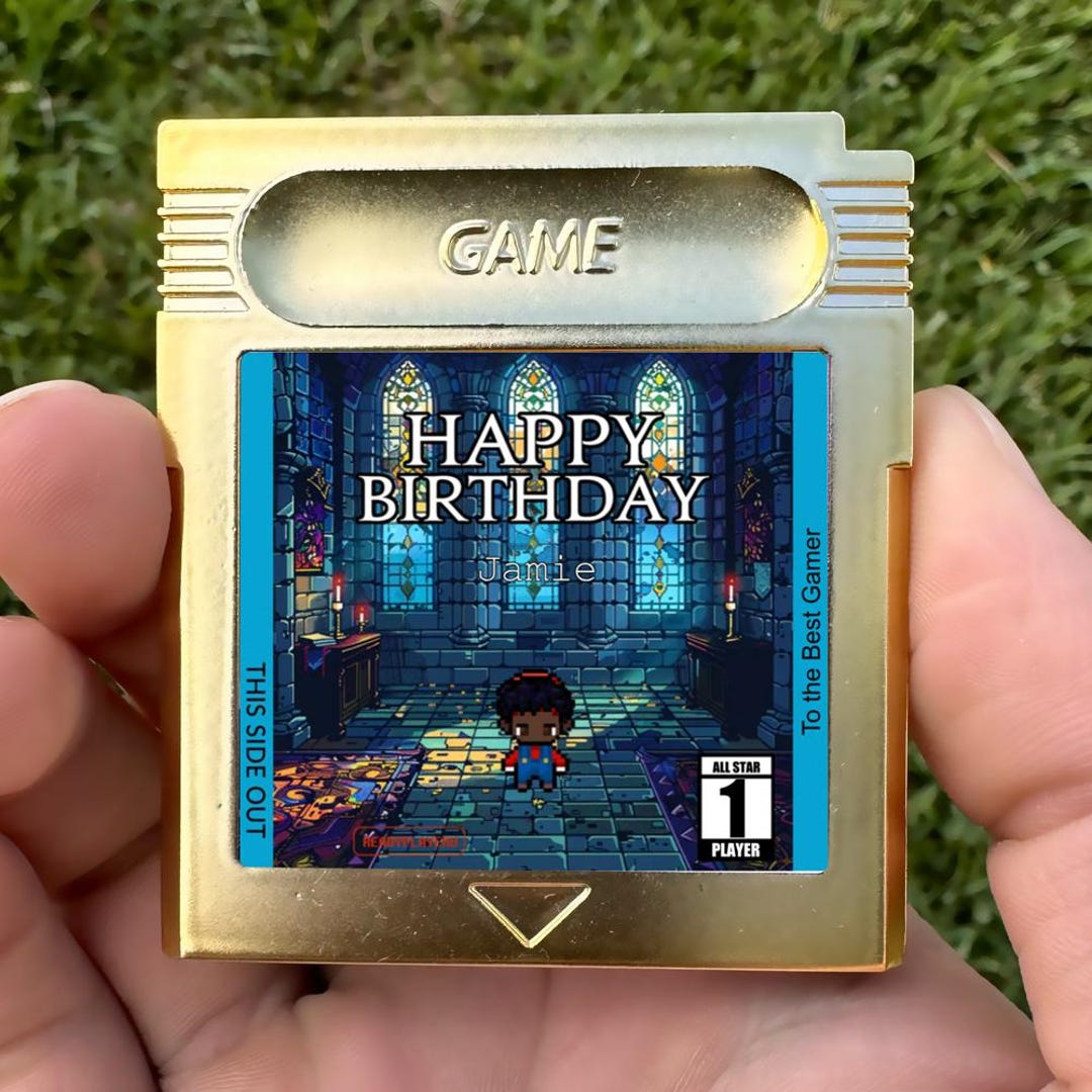 Personalized Final Fantasy Birthday Cartridge - Custom Birthday Gift ...