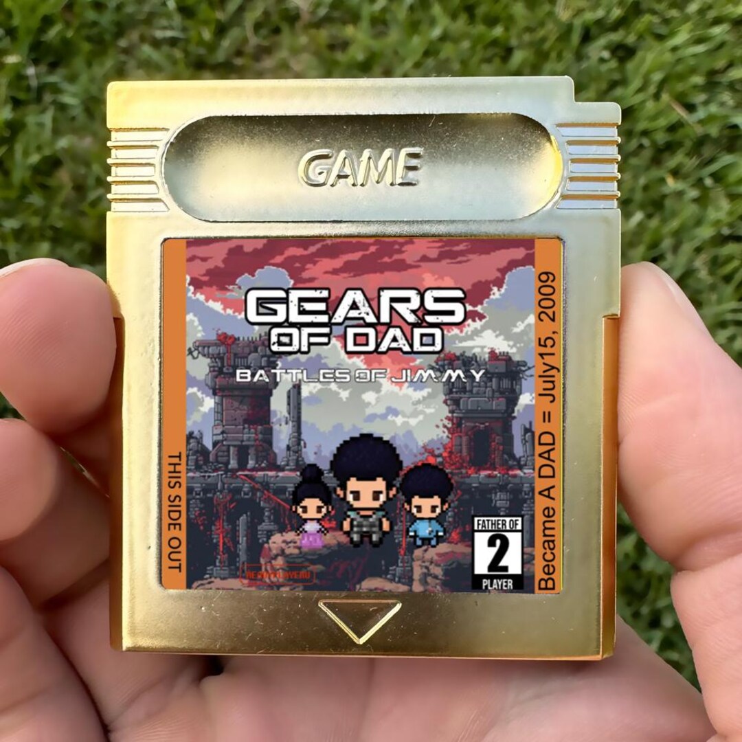Personalized Gears of Dad Cartridge - Custom Gift for Dads ...