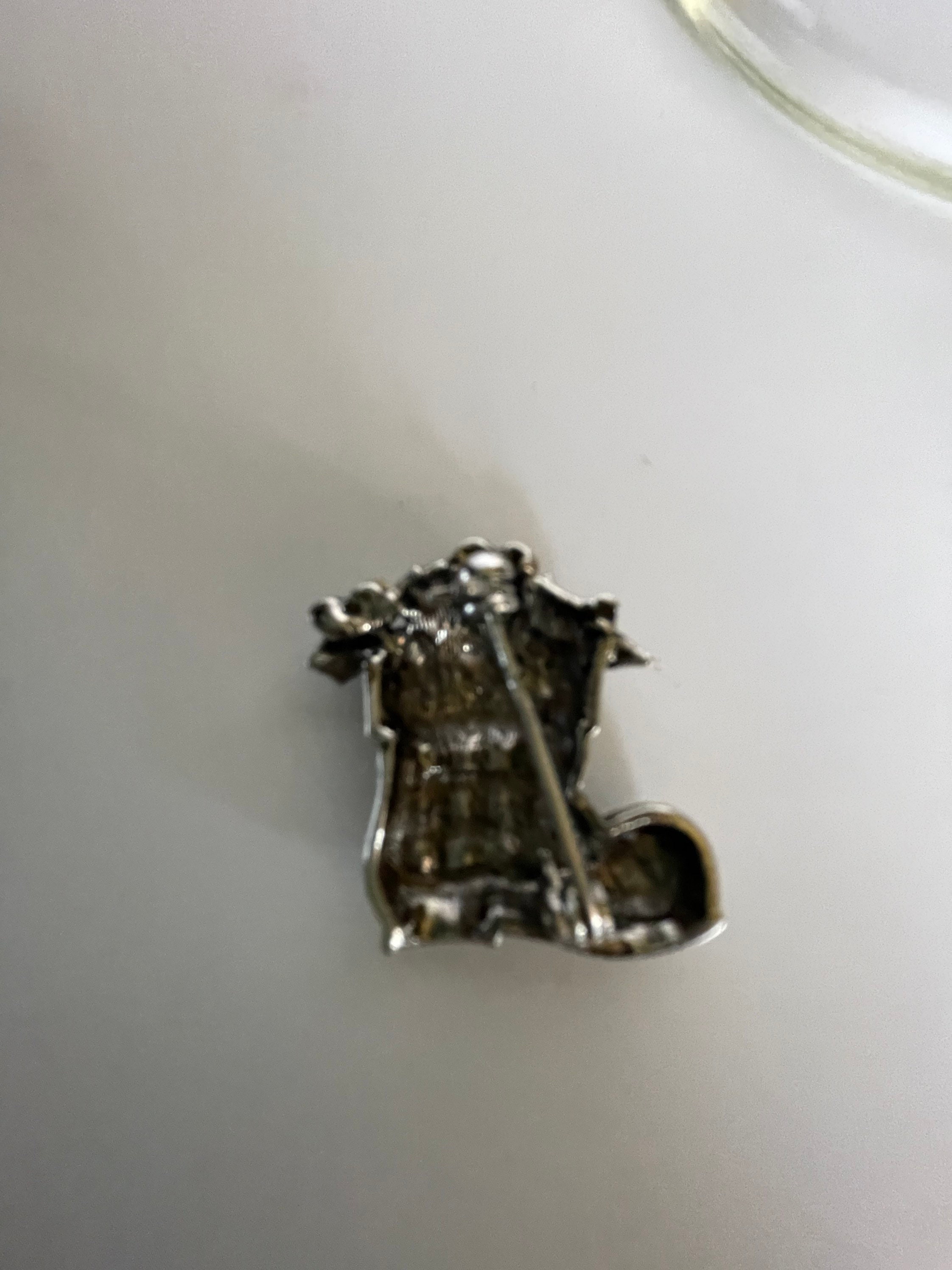 Vintage Patriotic Rhinestone Christmas Boot Brooch - Etsy