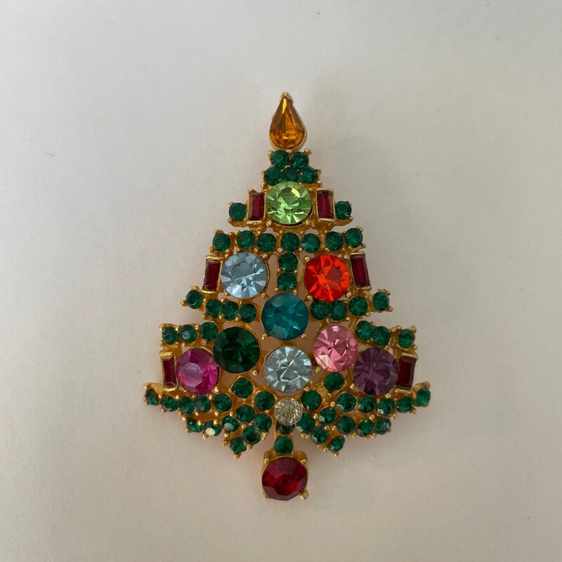 Christmas Tree Brooch - Etsy