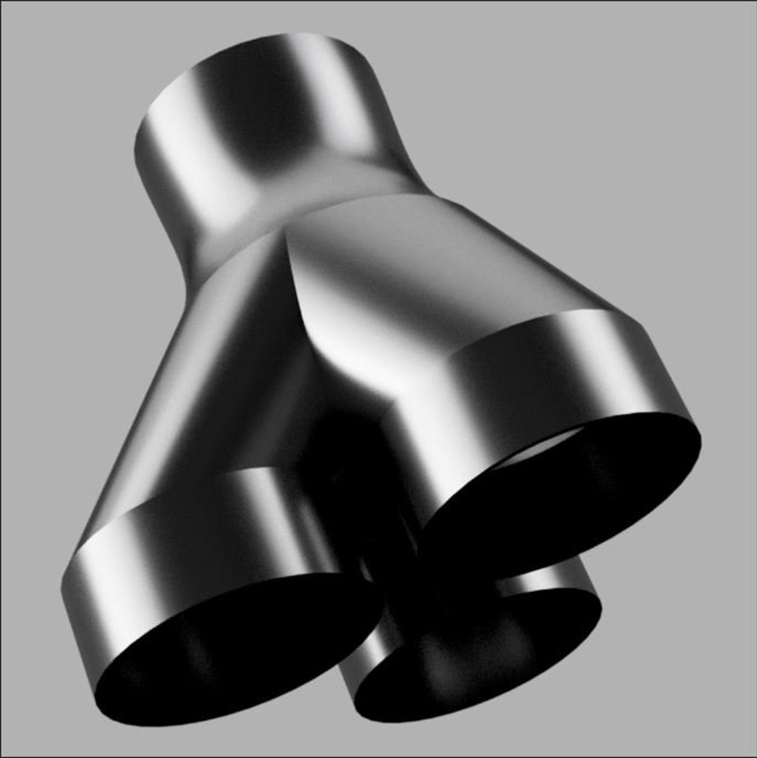 4" to 4" 3-way Splitter Duct Connection for Woodwork Dust | Grow Tent ...