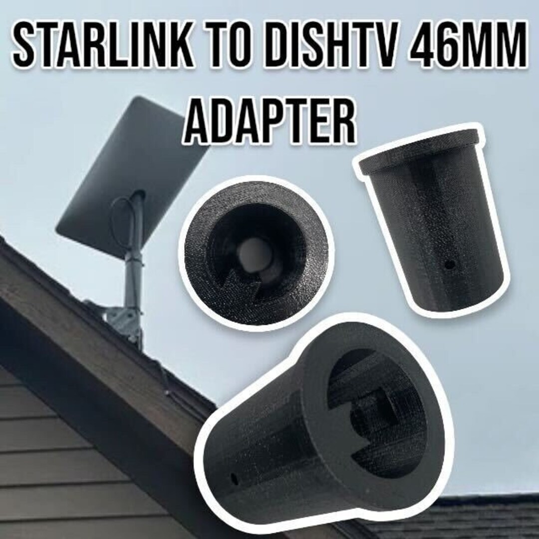 Starlink V2 Square Dishy Adapter - 46mm Inner Diameter - Compatible ...