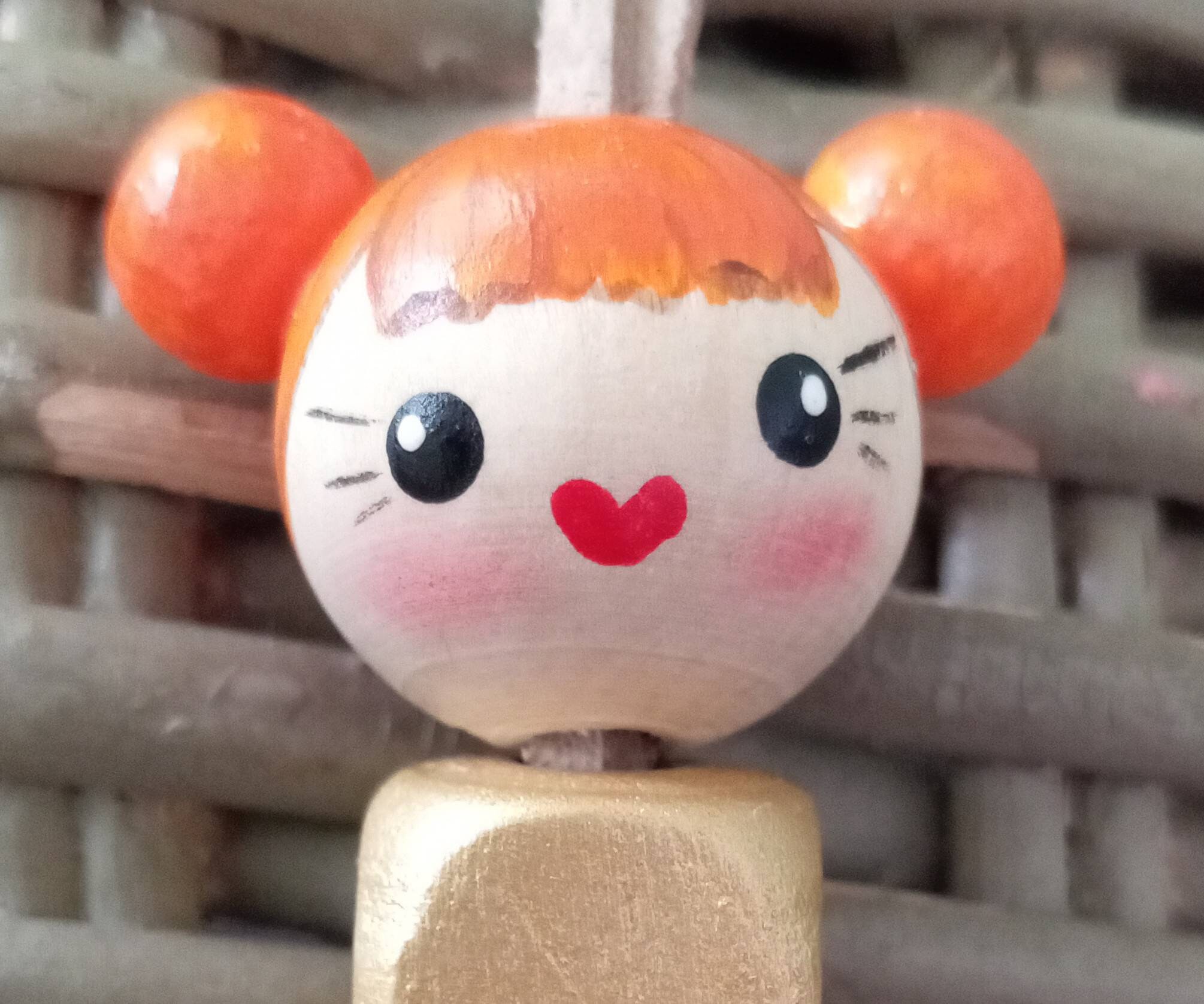 Beaded Doll Keyringrare and Unique Hand Painted - Etsy