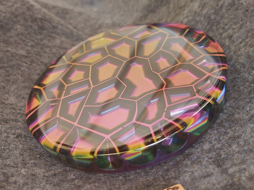 Coaster With Metallic Colorshifting Pigment Beauty Flaw Plum Orange ...