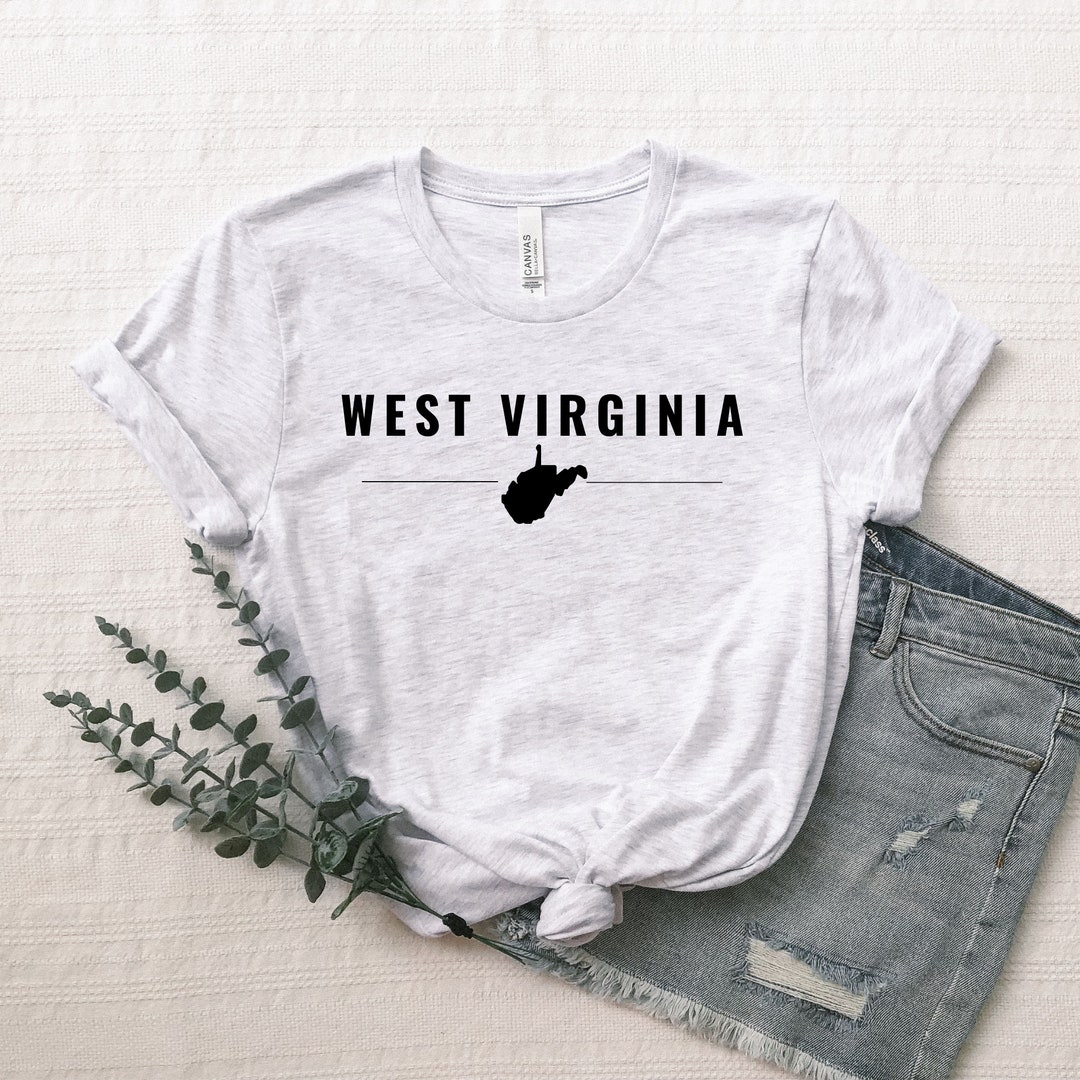 West Virginia State Shirts, West Virginia State Map Shirt, West ...