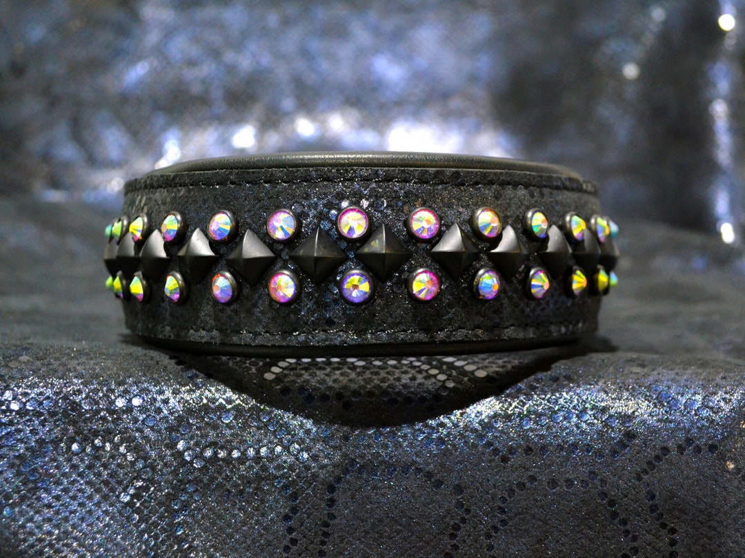 Luxury Dog Collar With Swarovski Gems / Unique Dog Collar / Diamond Dog ...