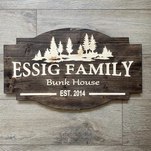 Custom Wooden Sign, Wooden Sign, Cabin Wooden Sign, Christmas Gift ...