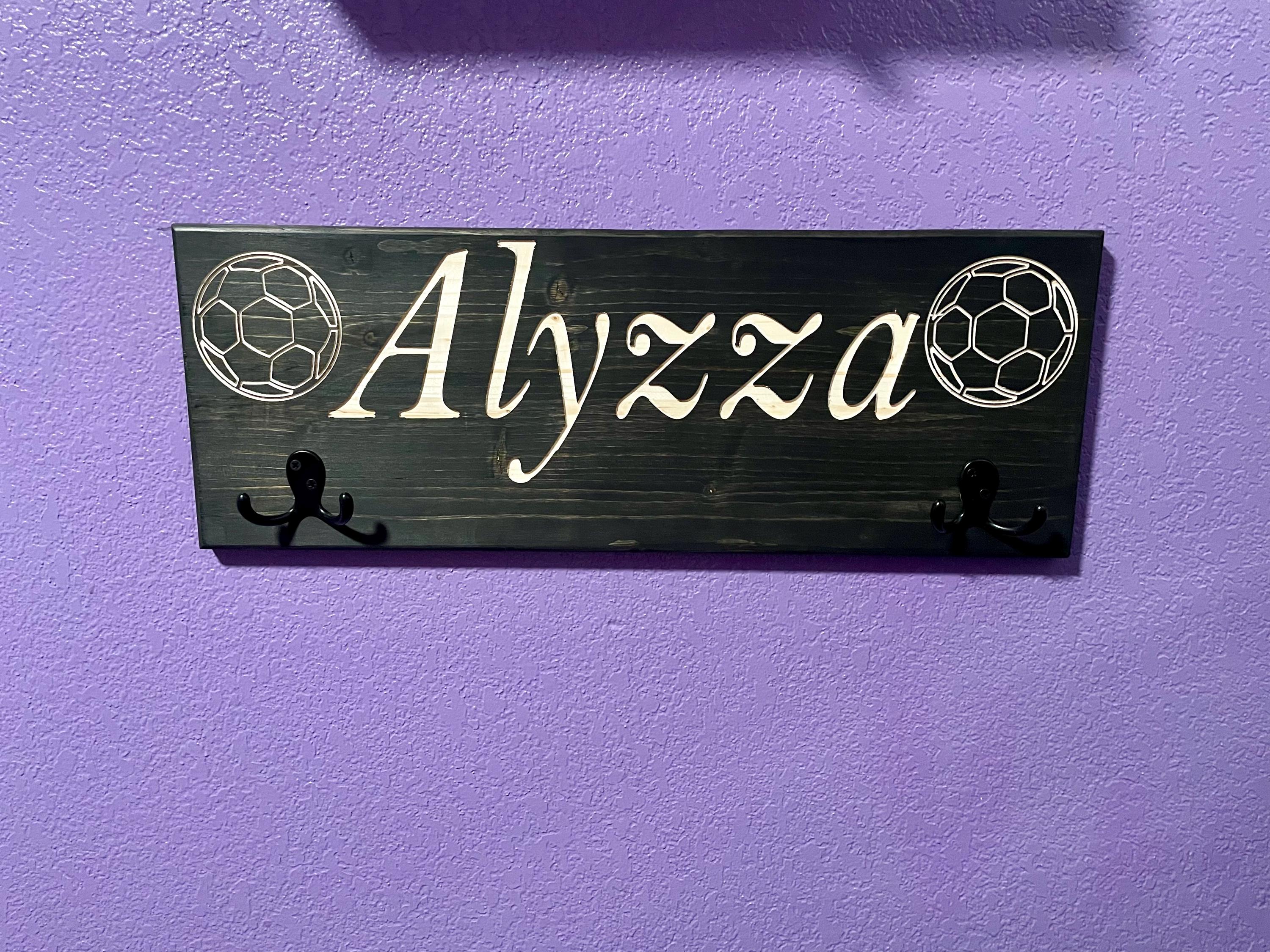 Backpack Holder, Personalized Wooden Sign, Custom Wooden Sign, Wooden ...