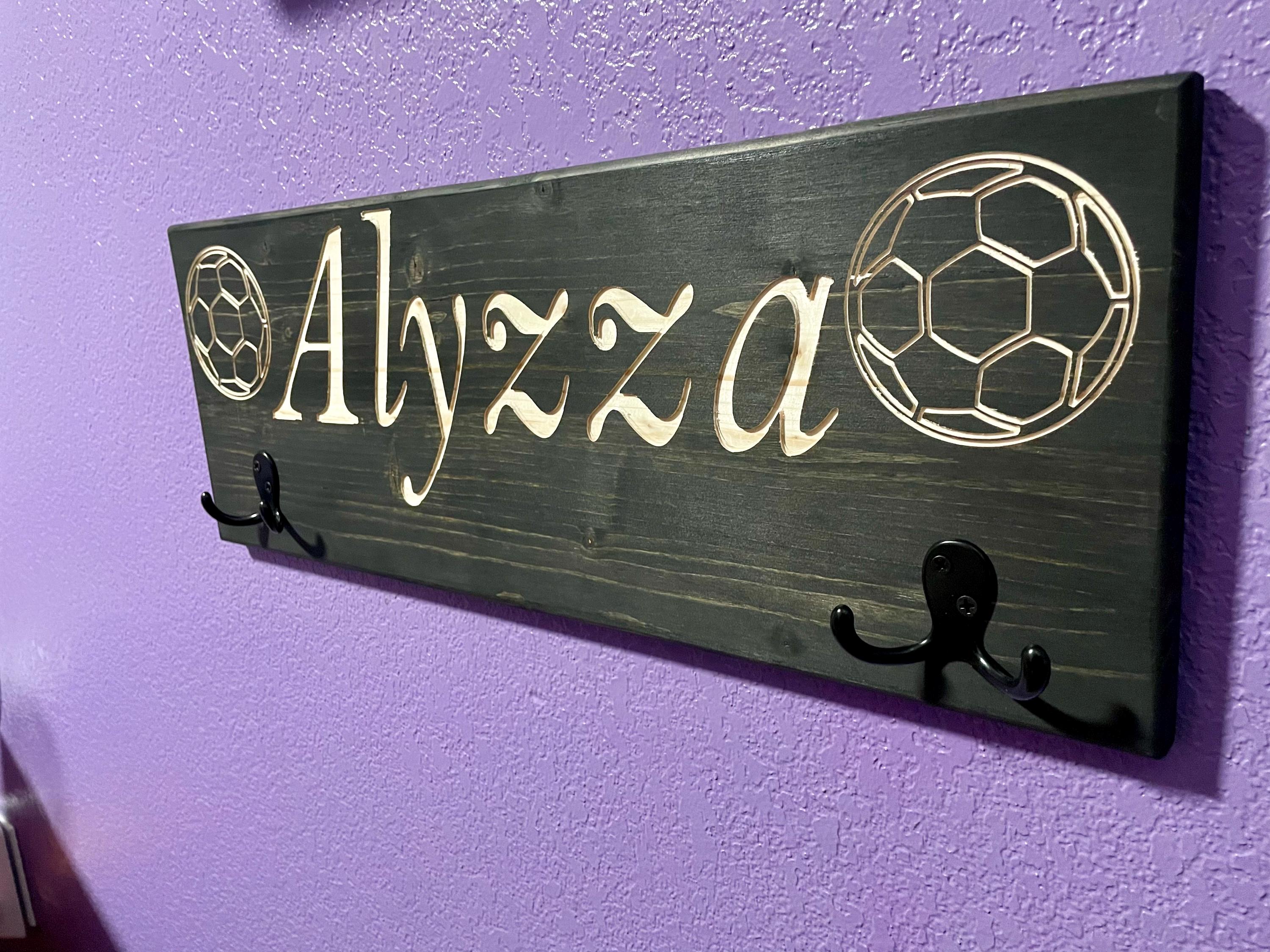 Backpack Holder, Personalized Wooden Sign, Custom Wooden Sign, Wooden ...