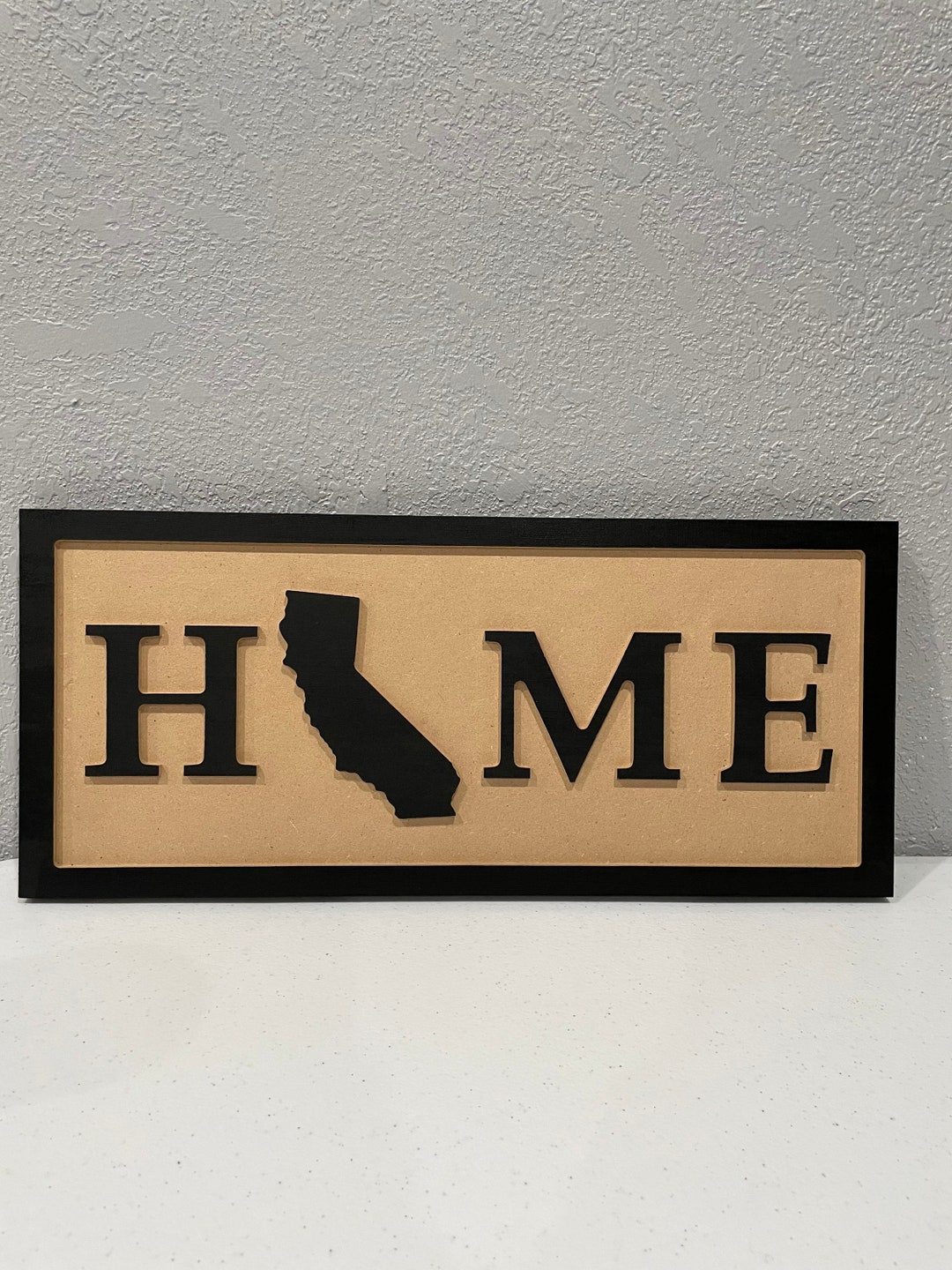 State Home Sign, California Home Sign, Home Sign, Home Decor, Wooden ...