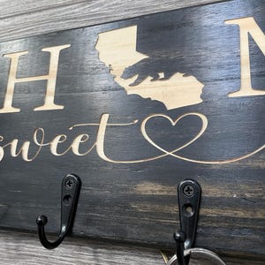 Home Sweet Home, Home State Key Holder, Home State - Etsy