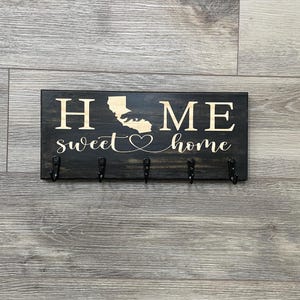 Home Sweet Home, Home State Key Holder, Home State - Etsy