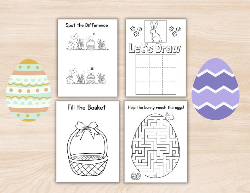 Easter Activity Book for Kids, Spring Activity Book, Easter Bunny ...